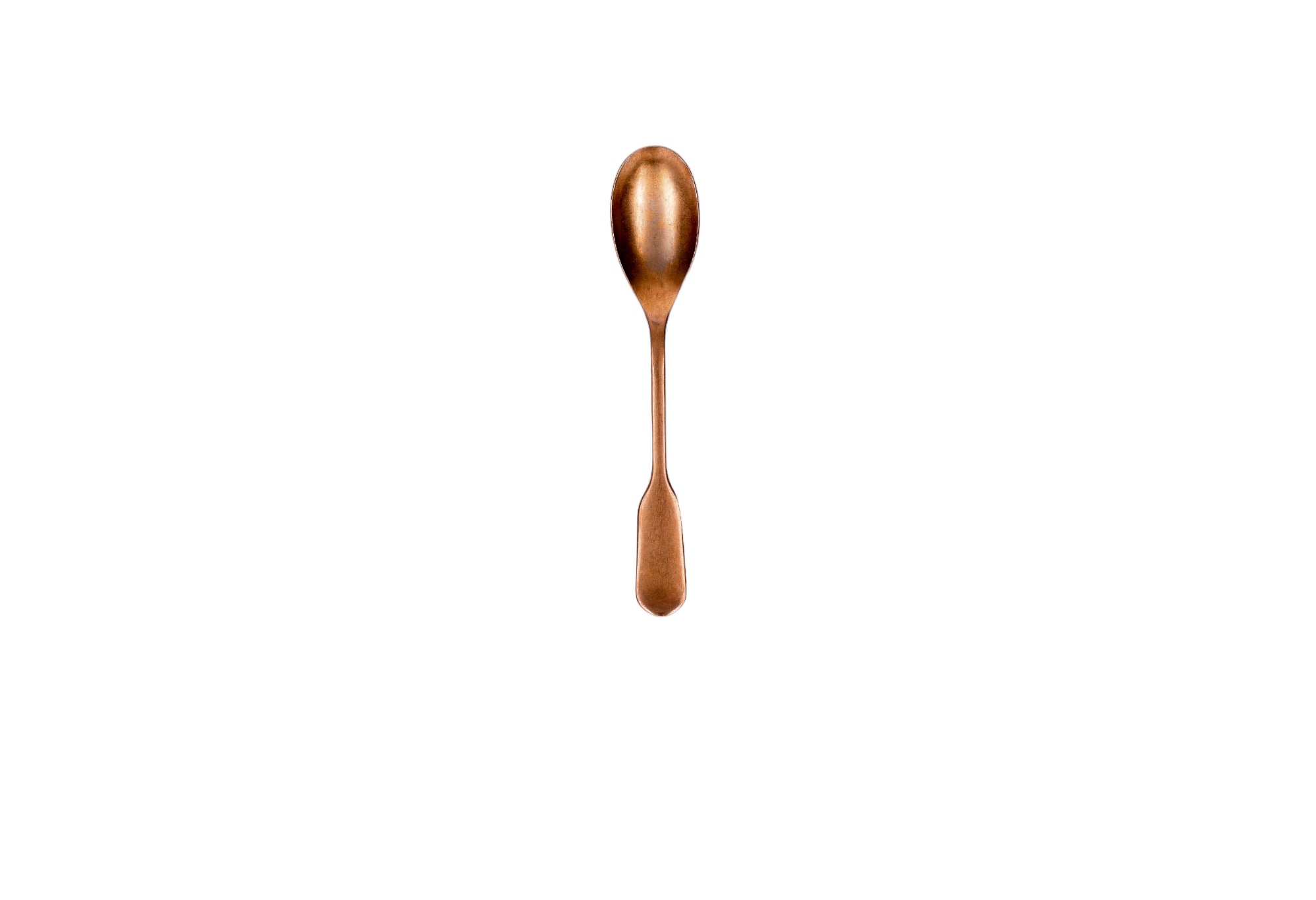Fiddle Dessert Spoon (antique Copper) - CMA Event Hire