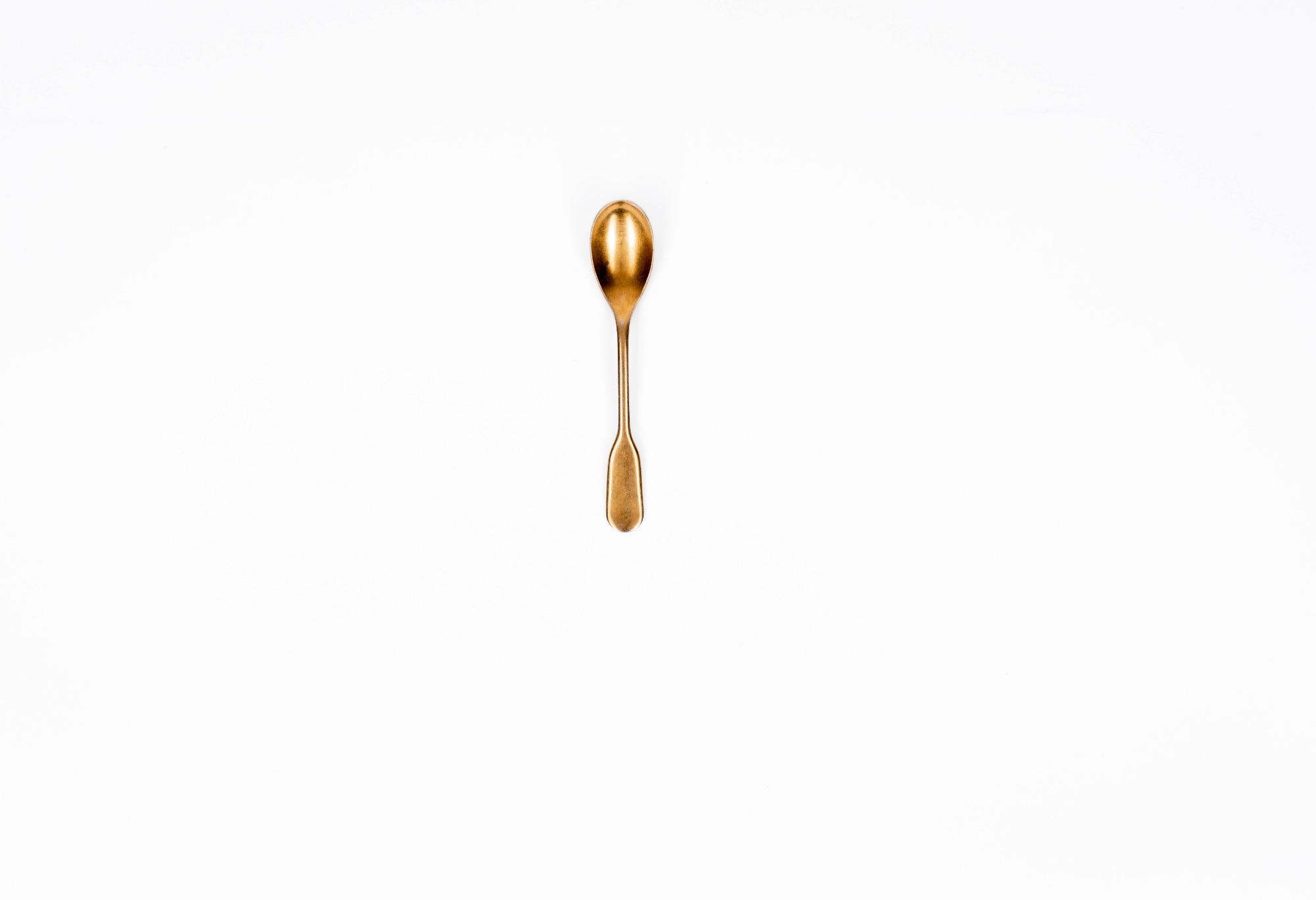 Fiddle Coffee Spoon (antique Gold) - CMA Event Hire